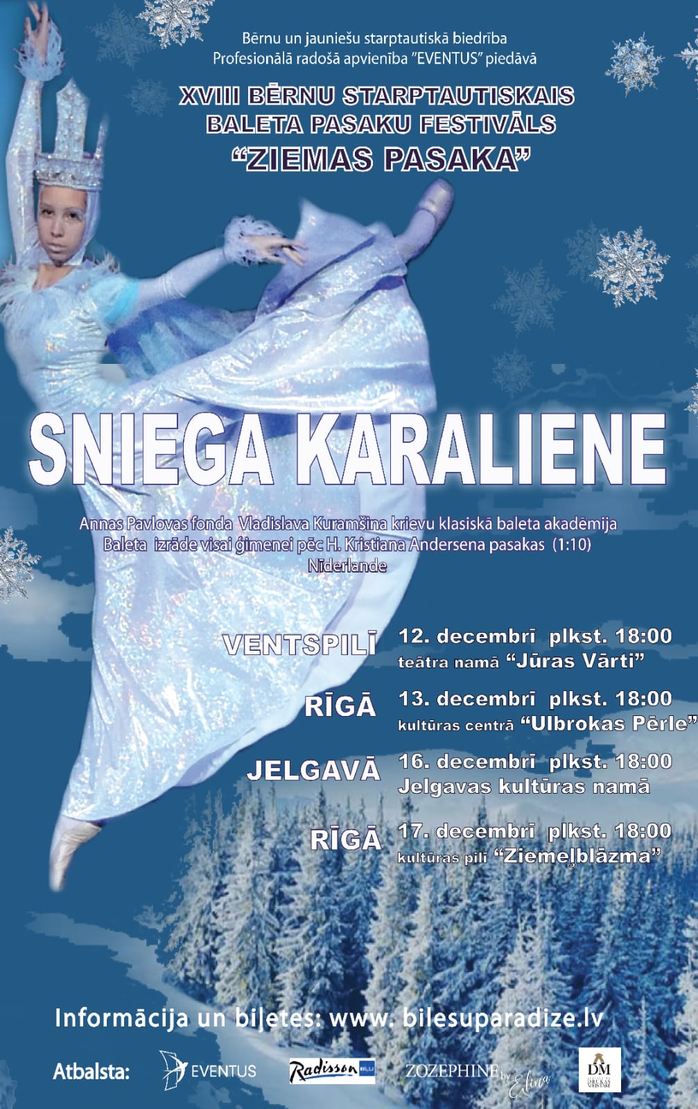 XVIII Bērnu starptautiskais baleta pasaku festivāls ZIEMAS PASAKA ...